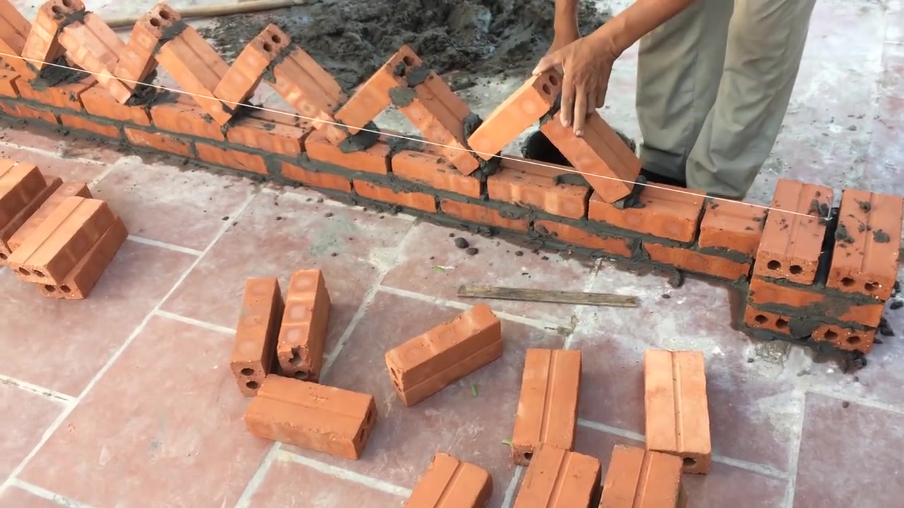 工人独特的砖墙建筑项目-伟大的创意建筑理念