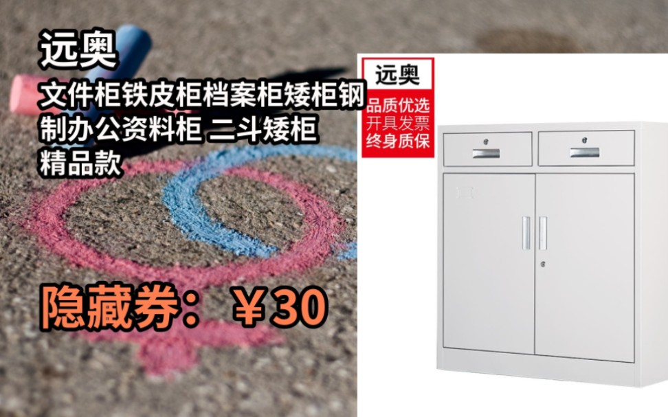[JD秒杀无忧] 远奥文件柜铁皮柜档案柜矮柜钢制办公资料柜 二斗矮柜 ...