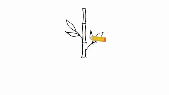 怎样画春天里的竹子?