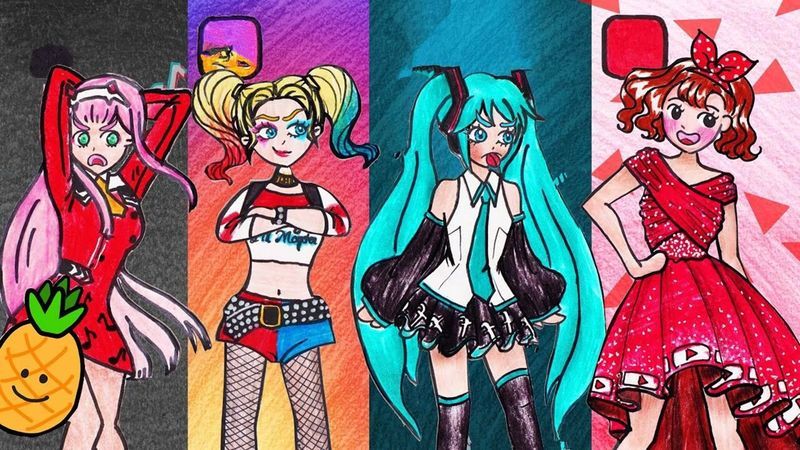 趣味定格动画:初音未来变成APP代言人,4位小姐姐谁最漂亮