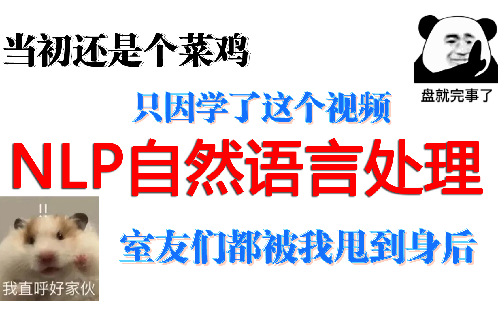 【110集就搞定了我四年没学会的NLP】超全的NLP自然语言处理入门...
