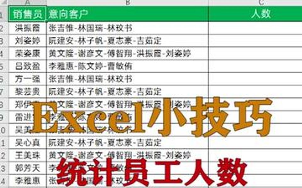 excel小技巧:如何统计员工人数,升职加薪系列