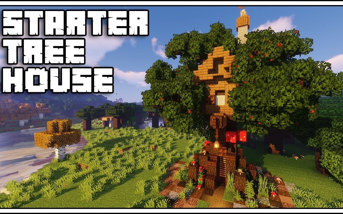 【建筑教程】带你造一个新手向树屋!