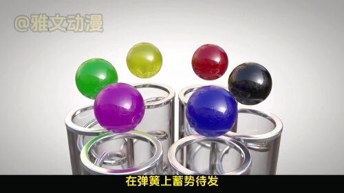 彩色QQ球为争夺冠军,争先恐后和时间赛跑,太解压了!动画解说