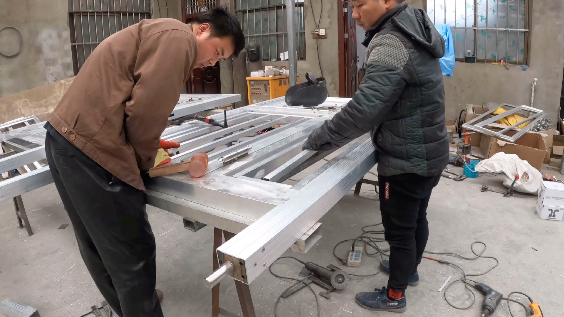 3天制作1套铝合金庭院门!附上制作过程!