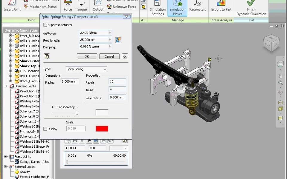 inventor运动仿真1