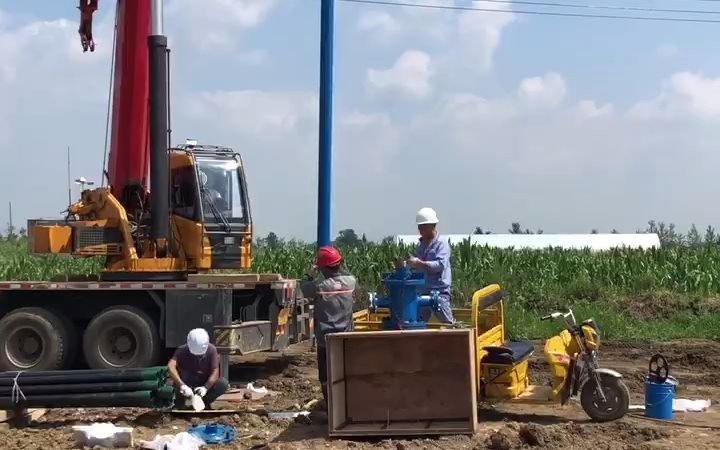 3000米高扬程电潜泵 小管径 直井抽水 煤层排气 指导安装