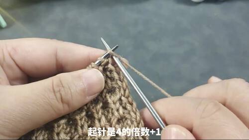 棒针毛线编织图案分享,想不出名字的花纹织法