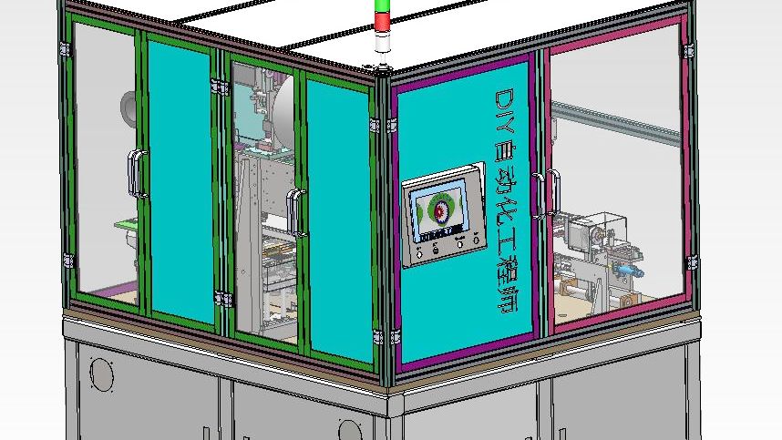 锂电池全自动叠片机,结构复杂请查看3D慢慢研究
