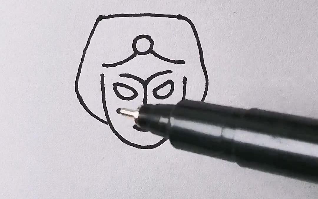 【爱上简笔画】姐姐画的毒娘娘pk我画的毒娘娘。