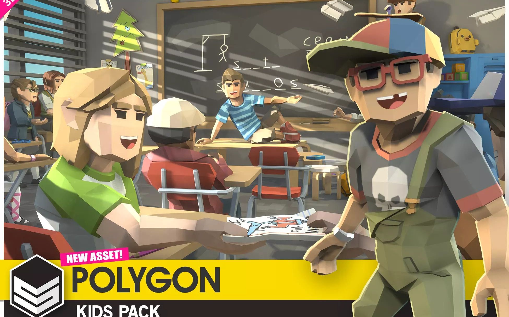 [Unity U3d模型分享]POLYGON - Kids Pack