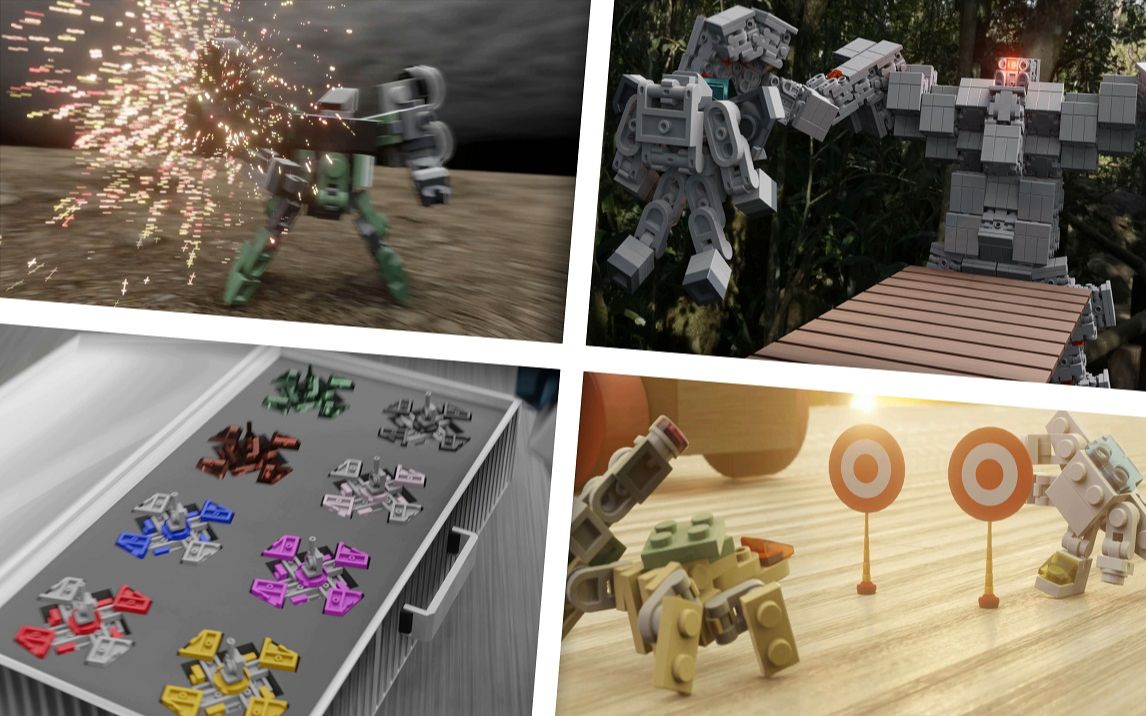 ...合集 坦克变形机器人 变形三角龙 陀螺变形机器人&Gun Turtle 4K高清