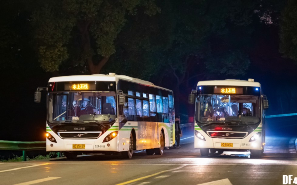 沃尔沃公交车五挡起步,爬不上桥