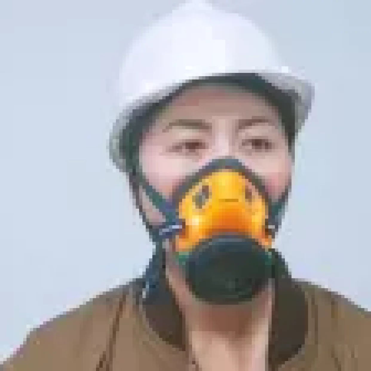 shigematsu重松制作所tw01sc与安全帽佩戴使用方法防尘面具防毒面具