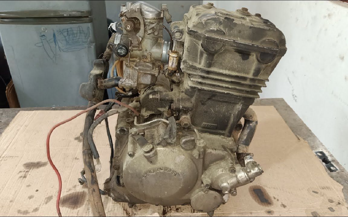 本田NX250 AX1 250cc单缸发动机翻新修复重建