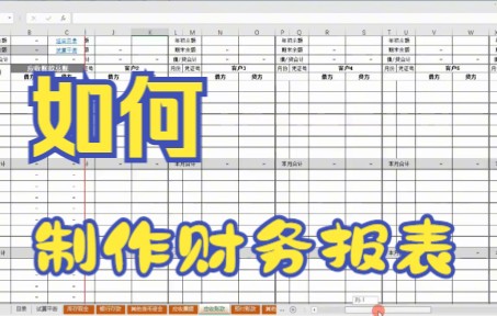 【excel技巧】今天教你如何利用excel软件制作会计财务报表来设置新...