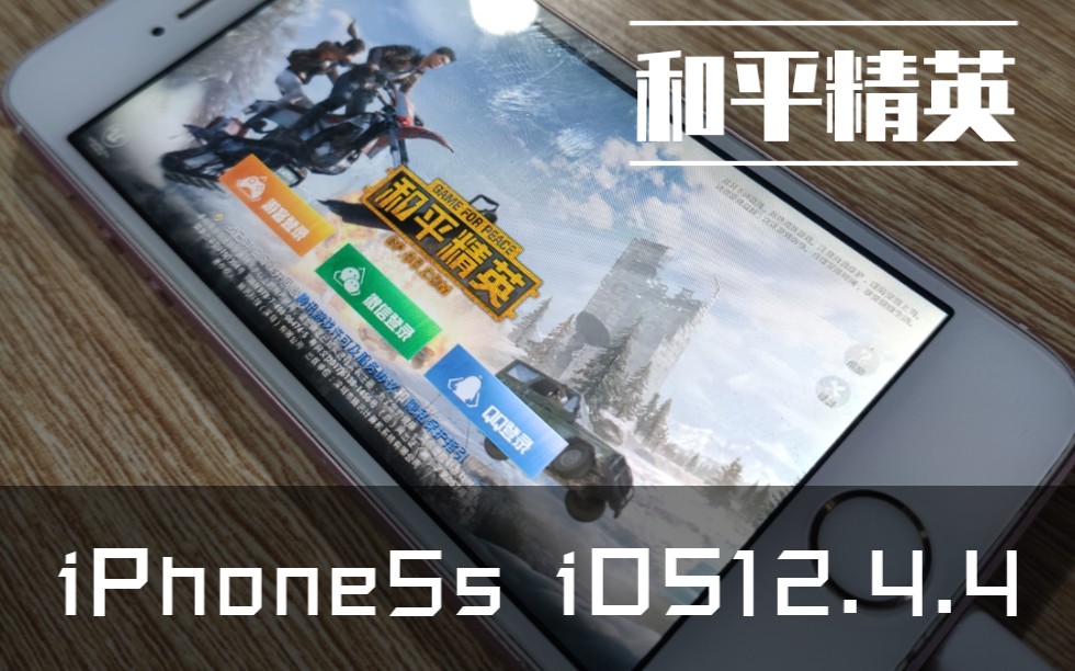 iPhone5s iOS12.4.4 和平精英游戏测试