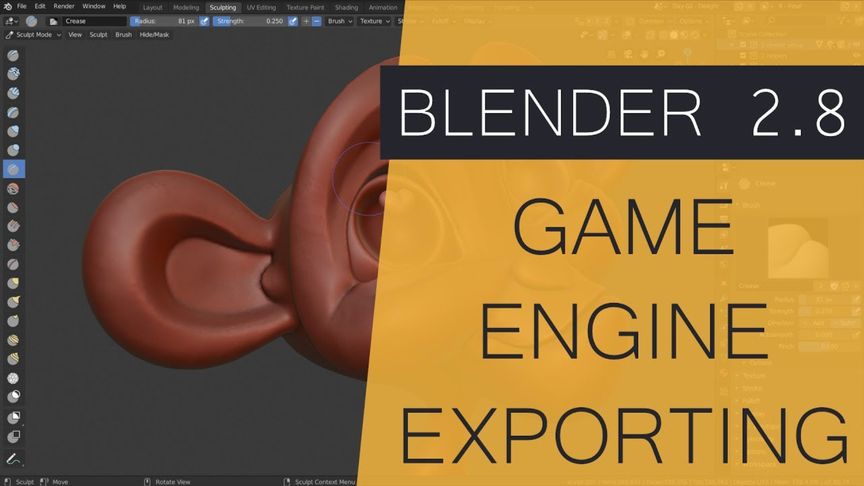 Blender 2.8为Unity和UE4创建导出预设-用于游戏开发的Blender