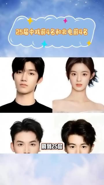 25届中戏前4名和北电前4名