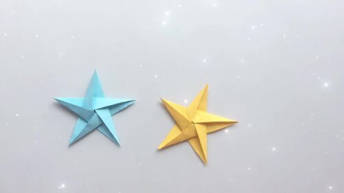 五角星折纸详细步骤折法简单