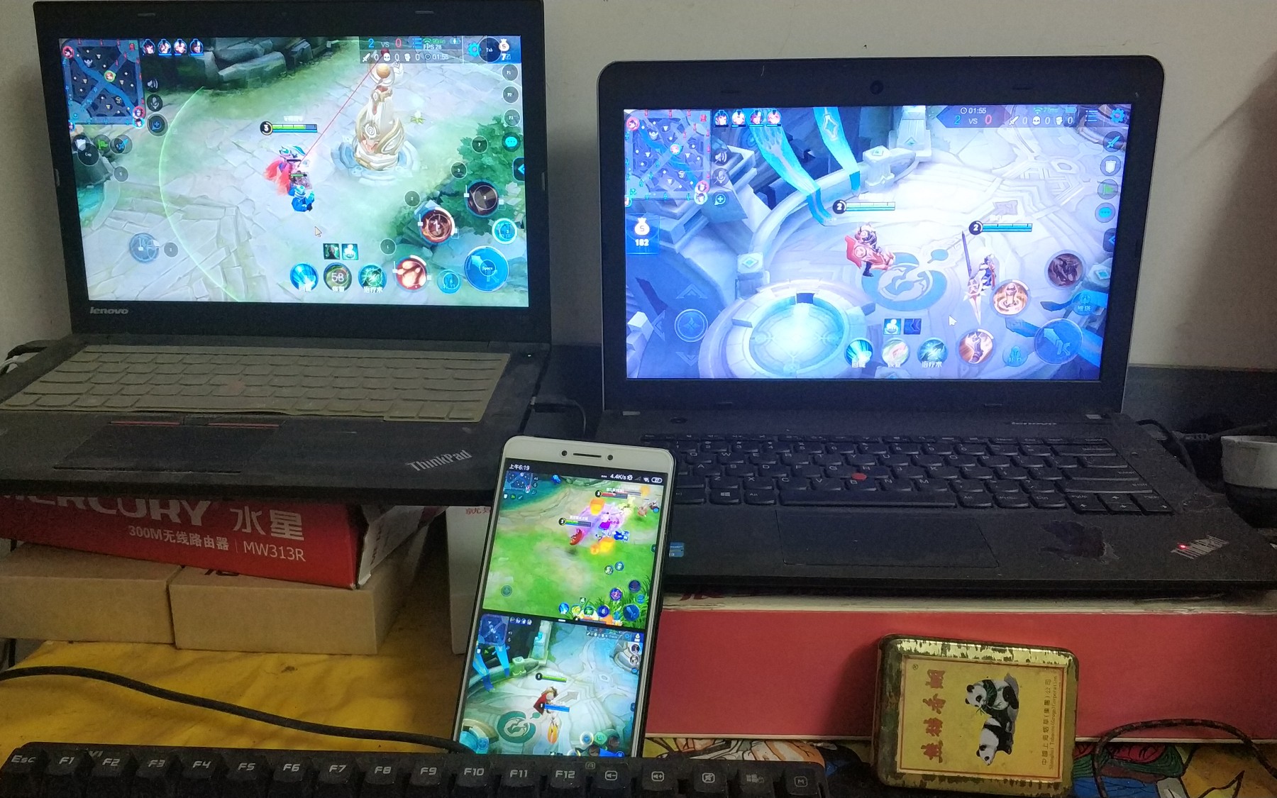 当五开王者荣耀去打人机 ,欢迎各位名嘴前来解说