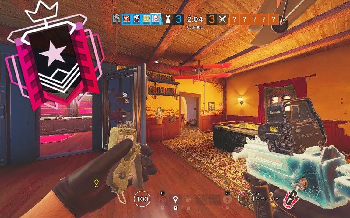 【彩虹六号】美服冠军哥爆锤白银一样的白金局