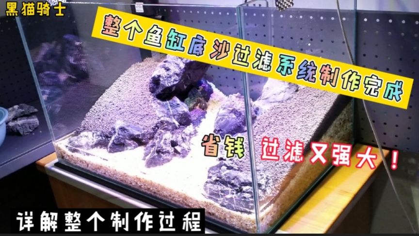 水草鱼缸非常强大的底沙过滤系统,不用过滤桶,全程制作教学视频