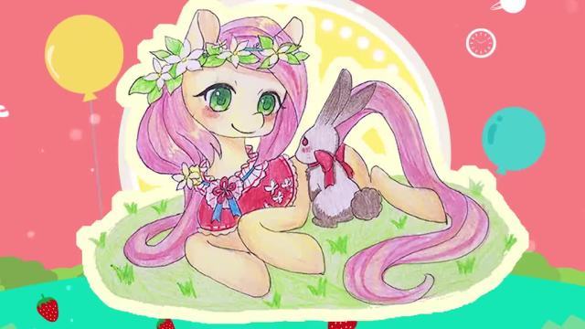 简笔画:森林中的小马和兔子,它们是形影不离的好伙伴