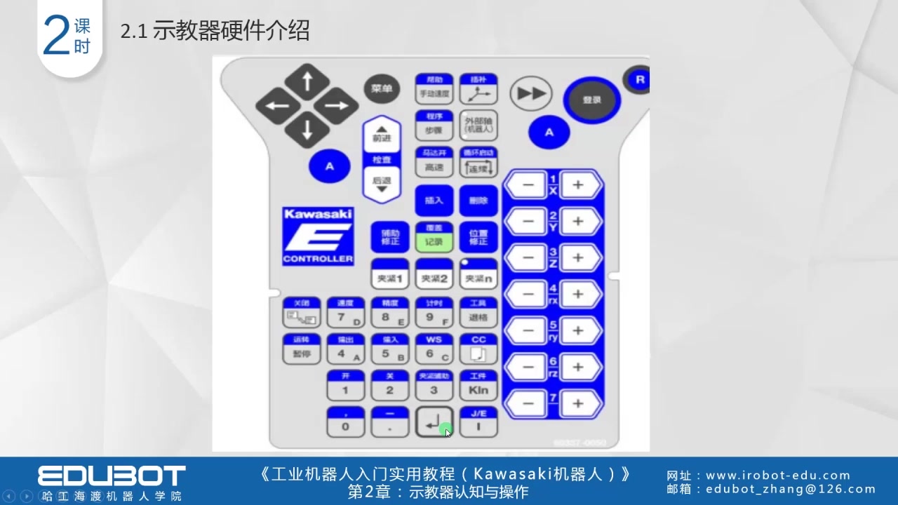 《川崎Kawasaki机器人入门实用教程02_示教器的认知与操作》