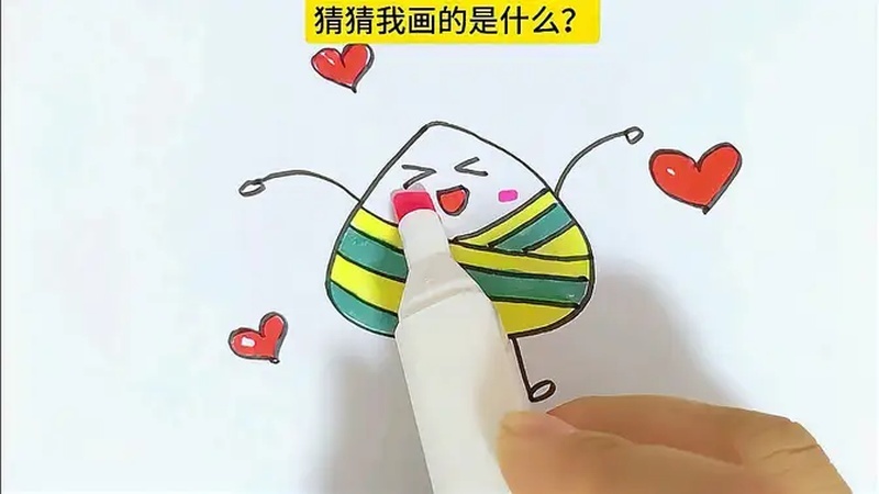 三角形可以画什么?创意简笔画,儿童画,端午节简笔画