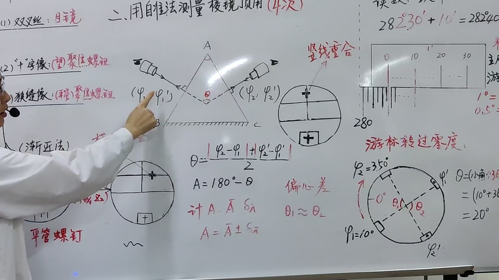 【大学物理实验】分光计的使用(三棱镜)