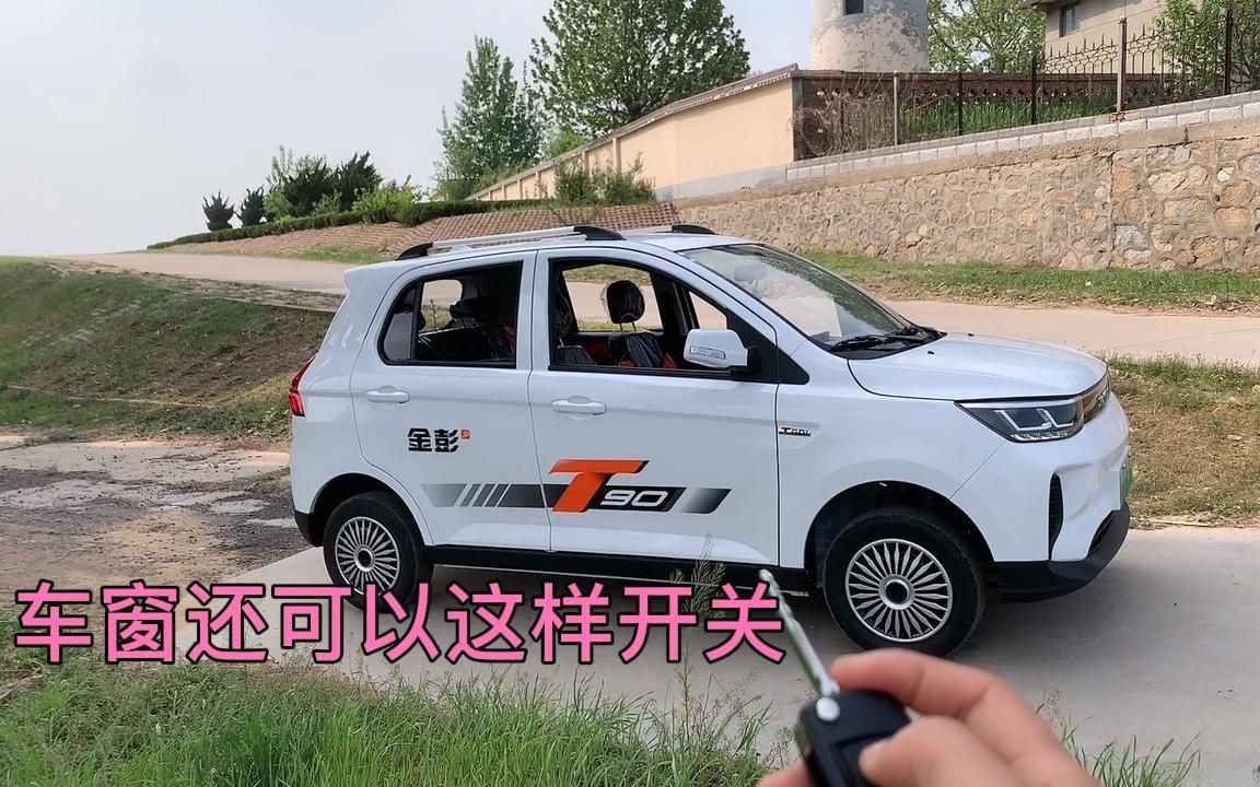 四轮电动车金彭T90.一键升降窗一键启动.油电两用.科技感十足