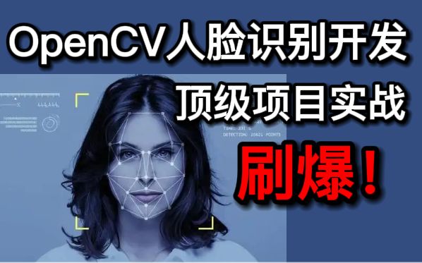 刷爆!【OpenCV人脸识别开发实战】AI大佬手把手教你OpenCV人脸...