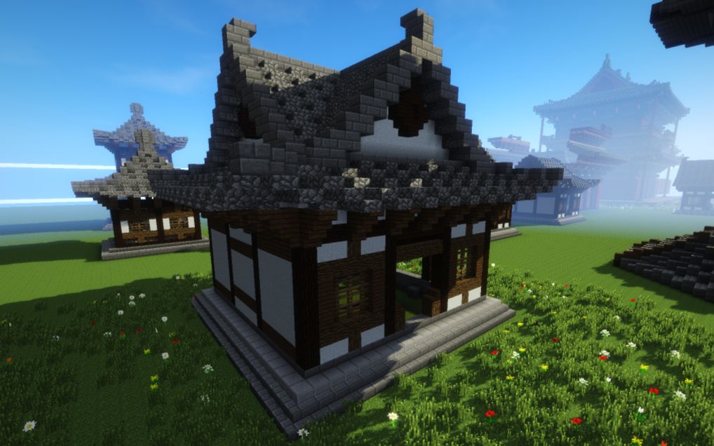【Minecraft】我的世界建筑教学-东亚风-中式-古建筑-十字歇山