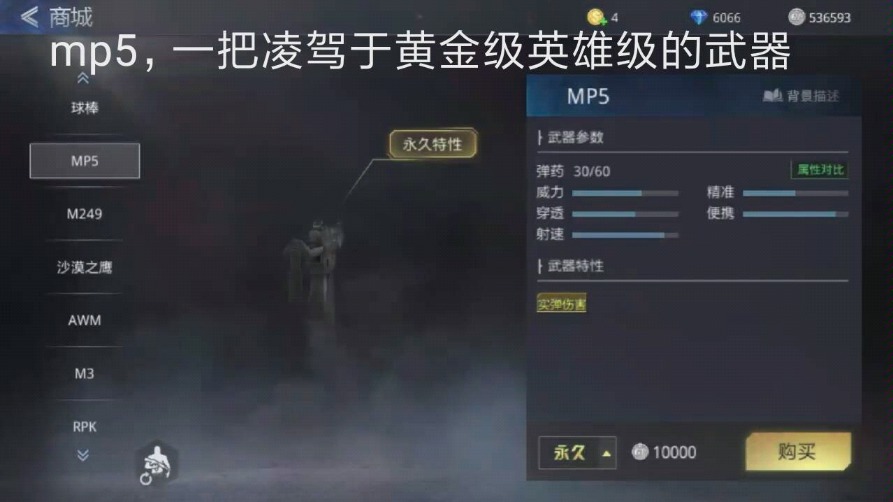 生死狙击手游,新手必用的武器,不看一定会后悔。