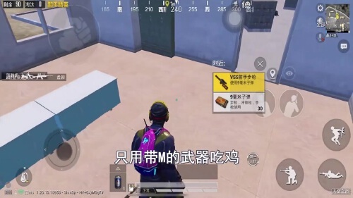挑战带"M"武器吃鸡,落地两把信号枪,这里太肥了和平精英