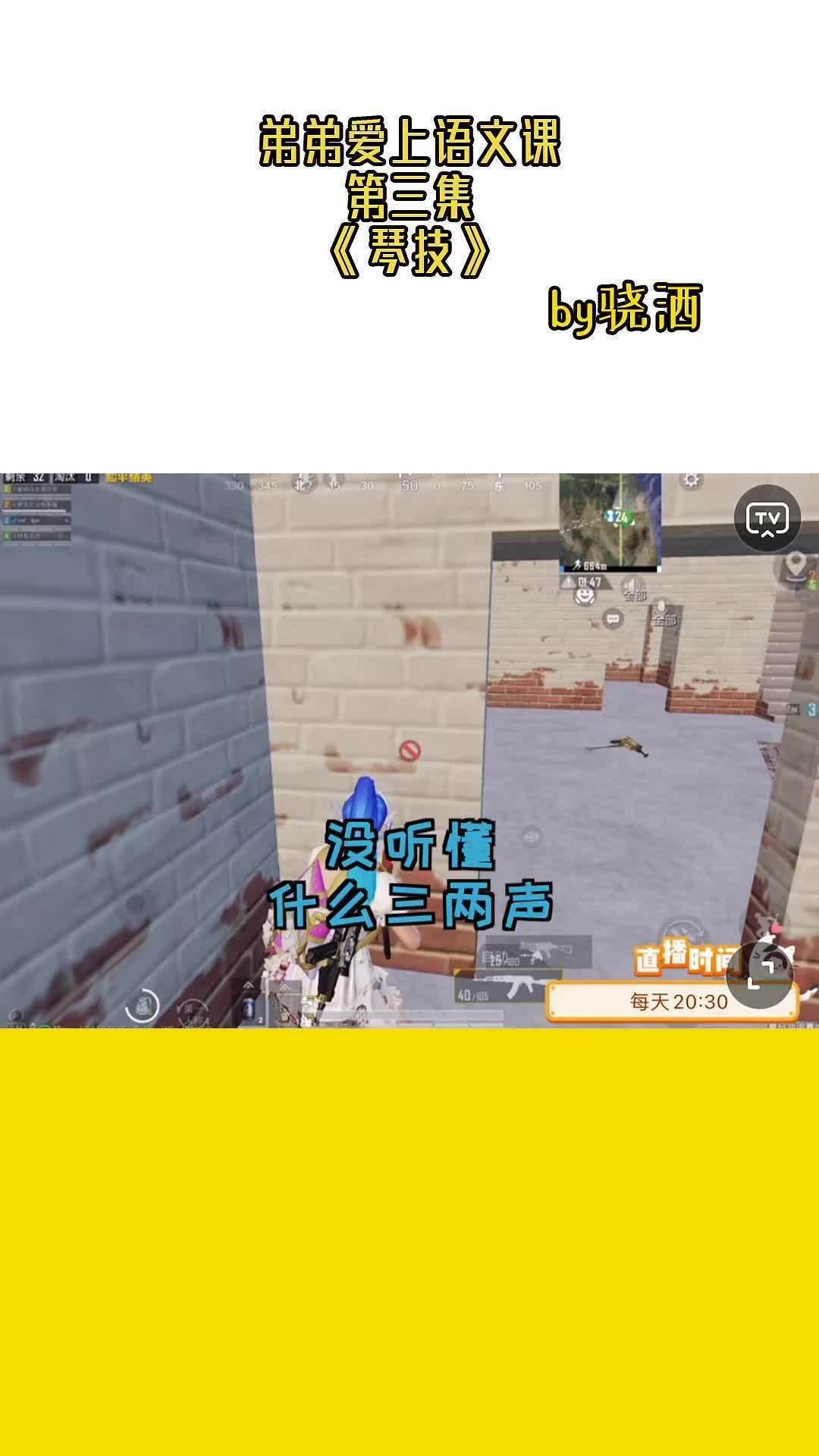 【弟弟爱上语文课 - 第3集】 #和平精英空岛集结 #琵琶行 #语文课 #白...