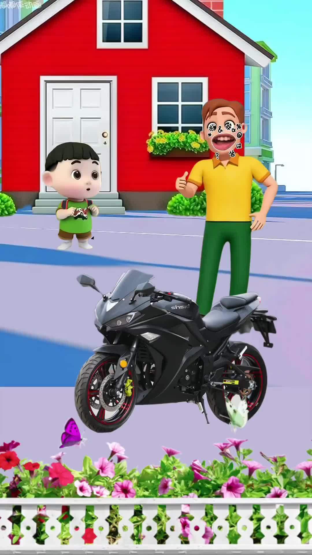 骑车要带上安全帽哦