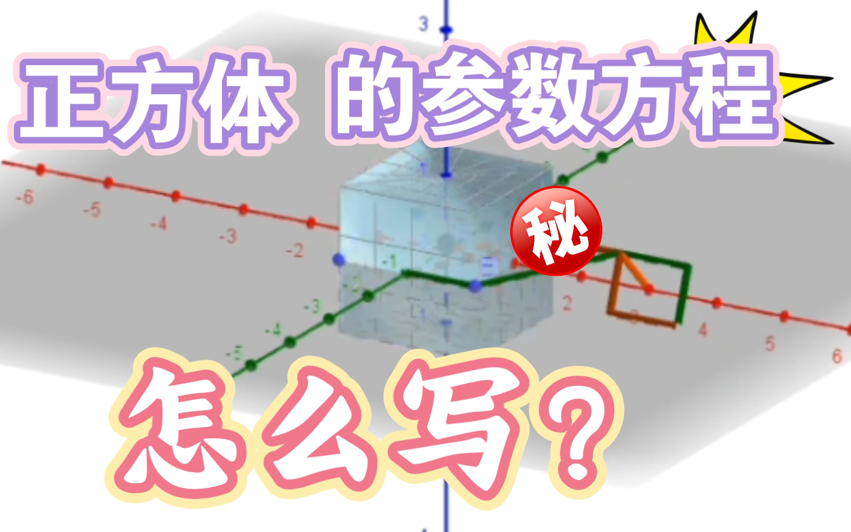 正方体的参数方程详细解释