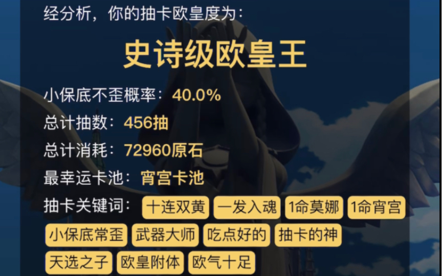 原神抽卡记录分析-欧皇