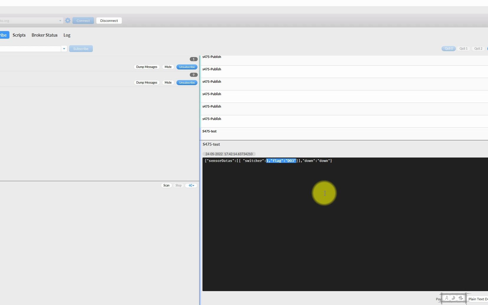 S475E连接MQTT服务器