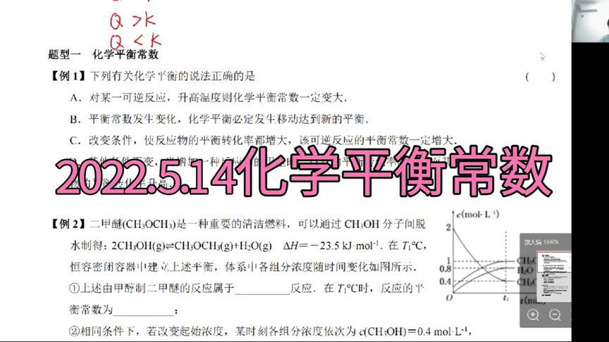 2022.5.14化学平衡常数