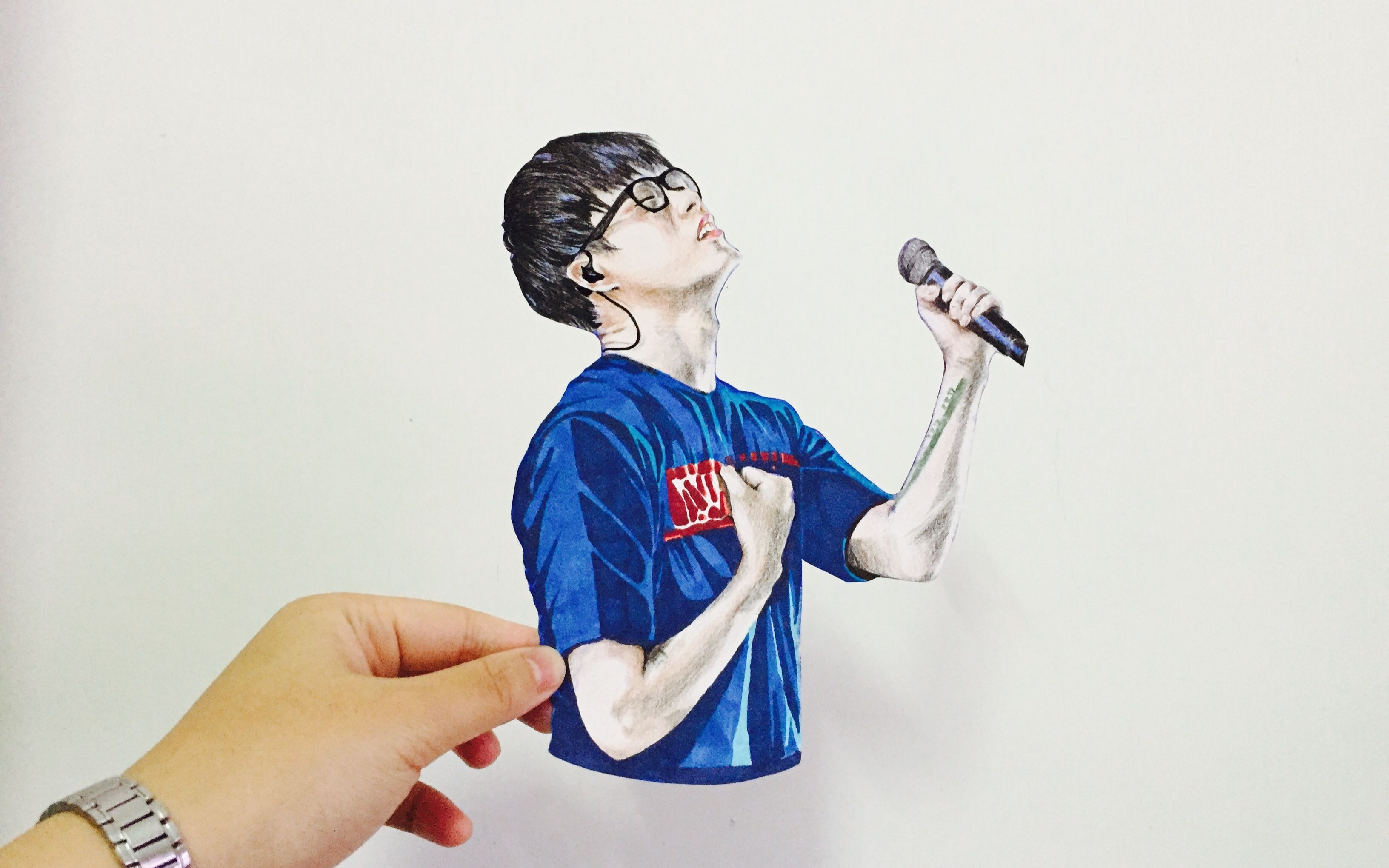 【酥饼蜀黍的乱涂】用彩铅和马克笔涂一只河铉雨河萌萌大神!