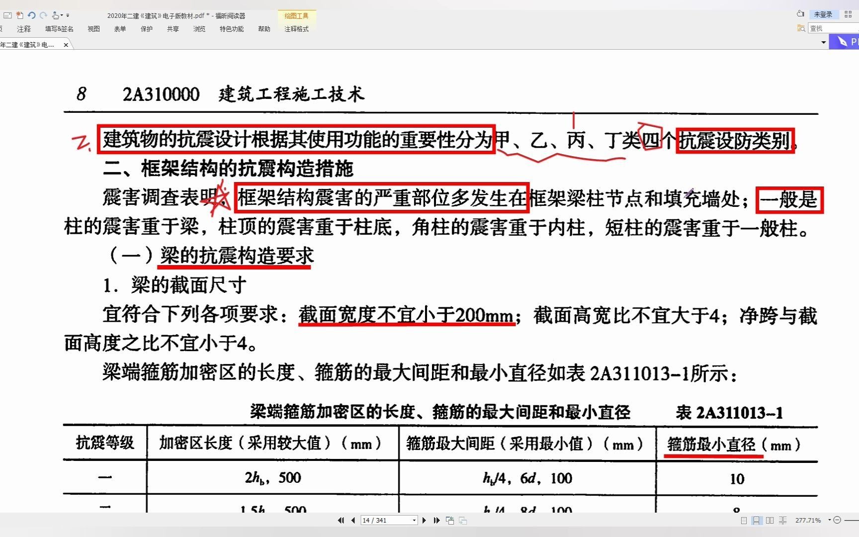 T2021年二建建筑精讲04(A311013 建筑抗震构造要求1)