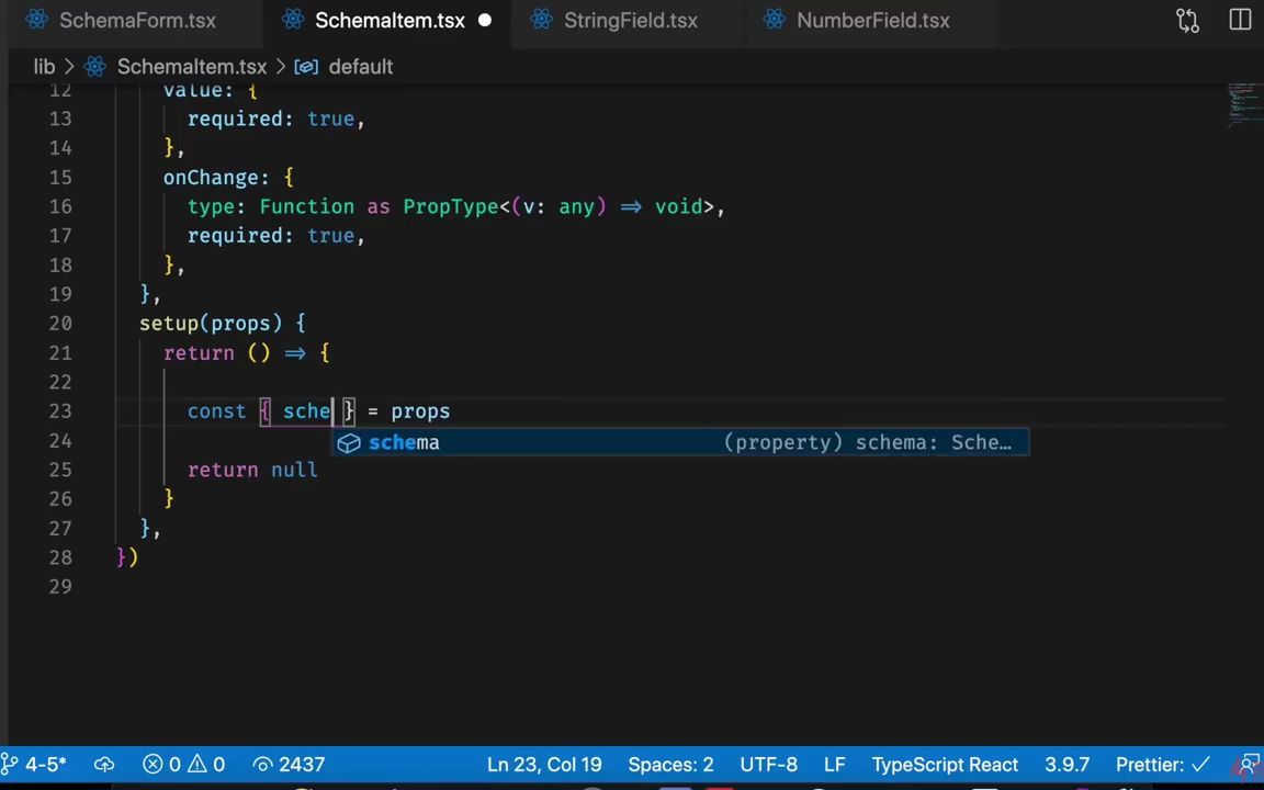 24.组件SchemaItem的实现