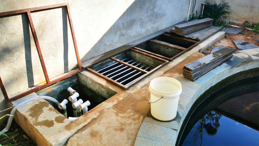 5吨水过滤系统,如何能让30吨鱼池常年保持清澈见底,滤材是关键