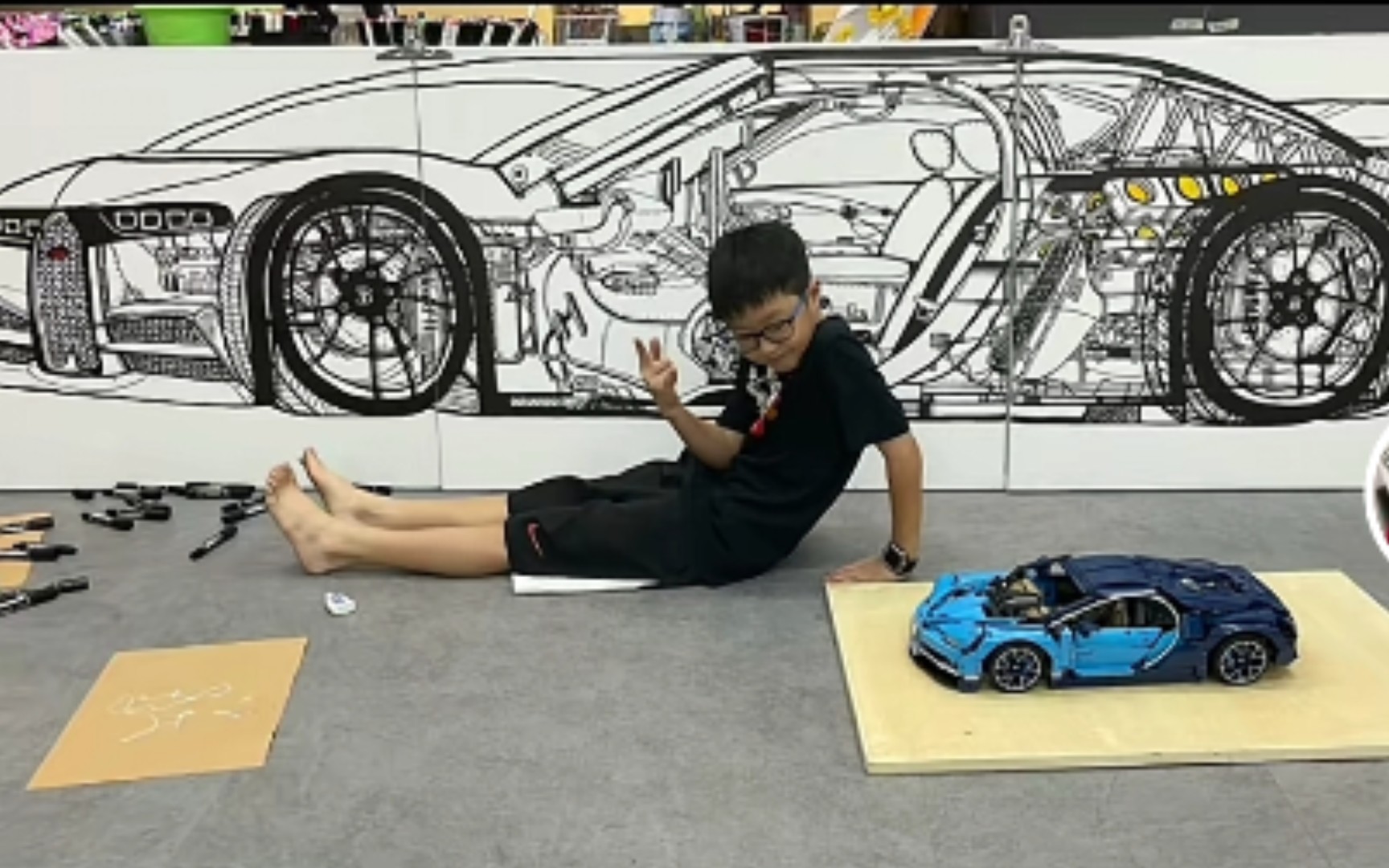 六一小朋友,绘画天才,空间感逆天,画画不打草稿,拼完乐高就能画出来,...