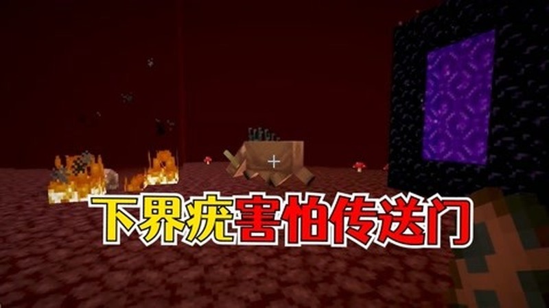 我的世界:你不知道的冷知识,下界传送门会吓跑下界疣