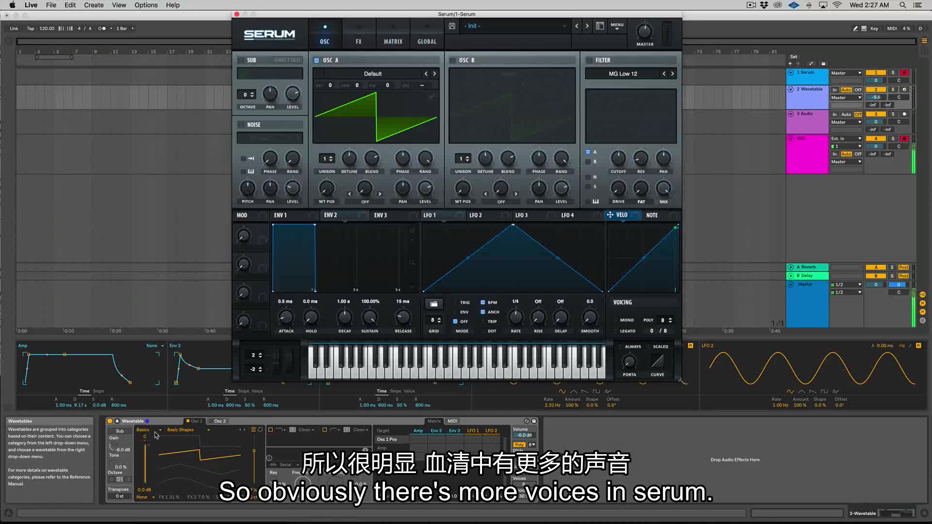 【ableton教程】Serum VS Wavetable Ableton Live 10 合成器的使用...