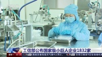 工信部公布国家级小巨人企业1832家